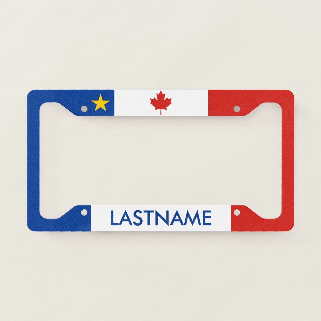 Acadian Canadian License Plate - Fully Customizable