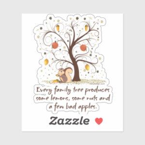 Family Tree Humor Quote Products - Irony Designs Fun Shop Novelty, Cute ...