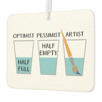 Glass Half Full Funny Meme Products and Apparel